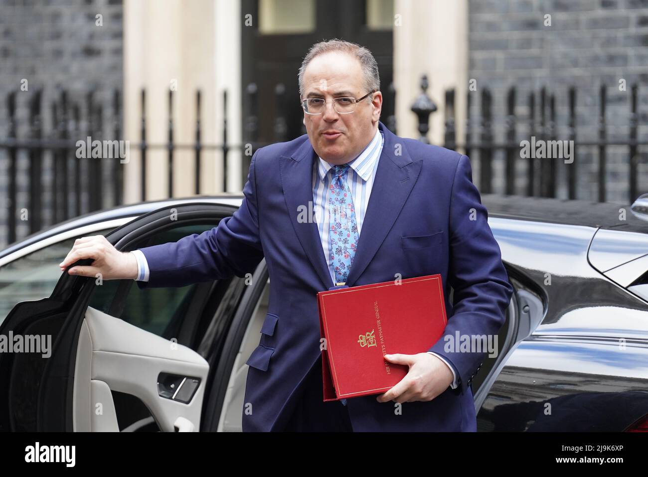 Paymaster General Michael Ellis arriving in Downing Street, London, for ...
