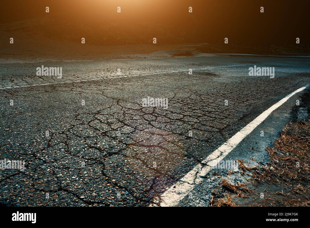 Road travel transportation.Asphalt in perspective. Horizon landscape ...