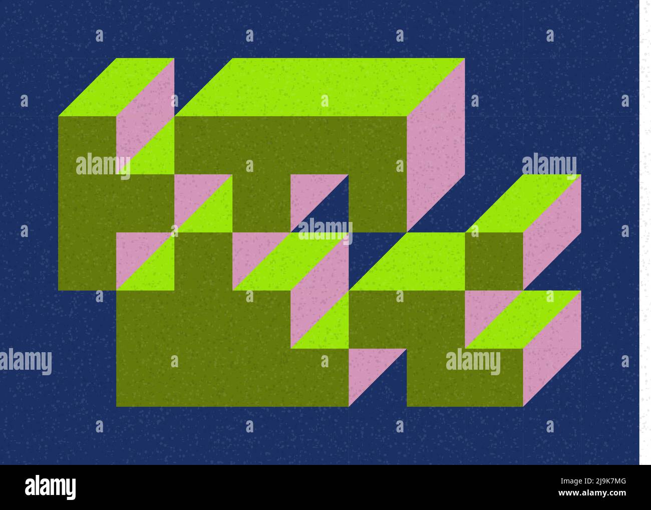 Implementation of Edward Zajec’s “Il Cubo” generative art background ...