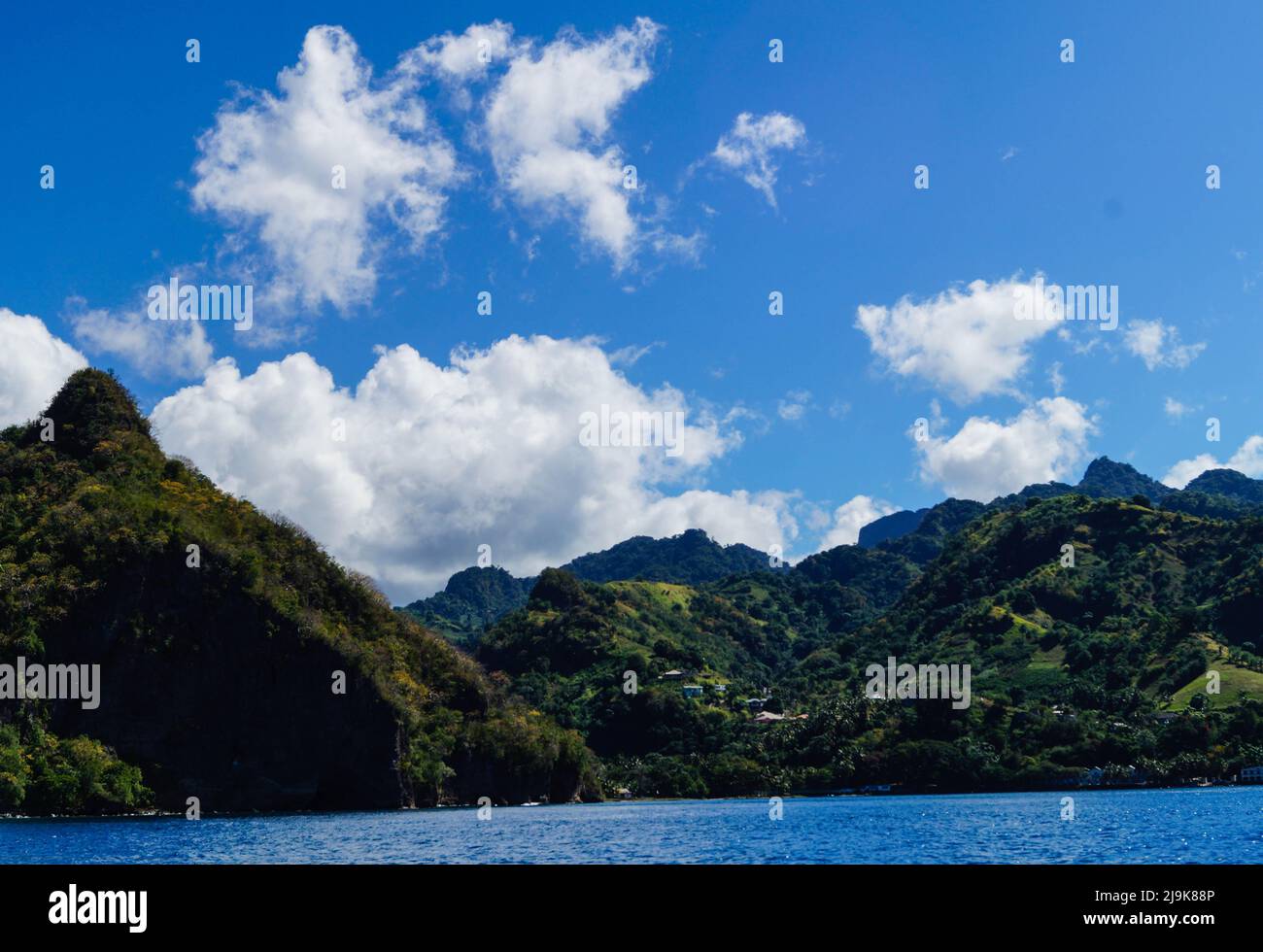 Wallilabou Bay Saint Vincent and the Grenadines in the caribbean sea ...
