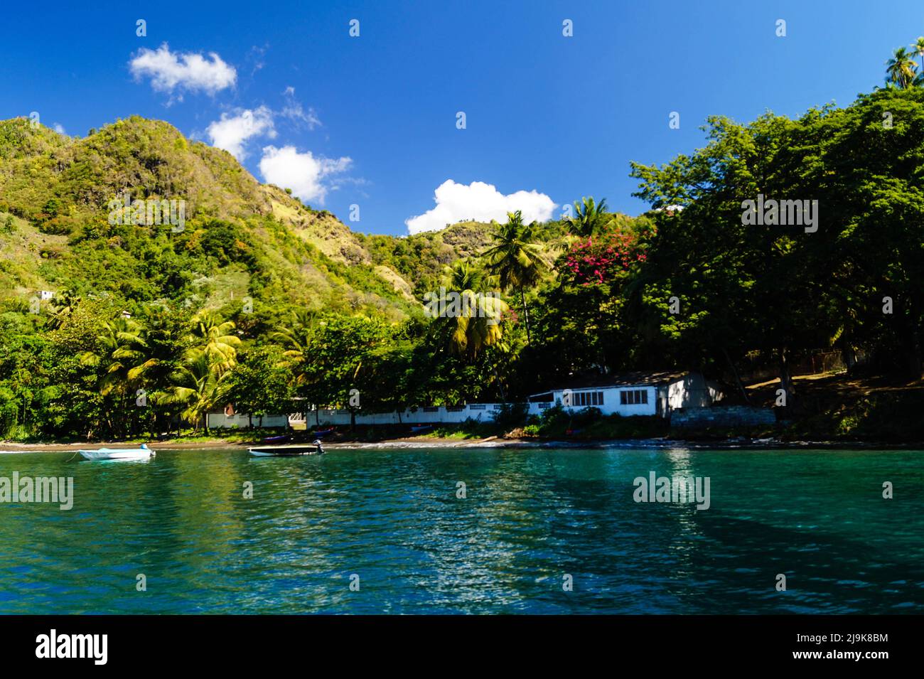 Wallilabou Bay Saint Vincent and the Grenadines in the caribbean sea ...