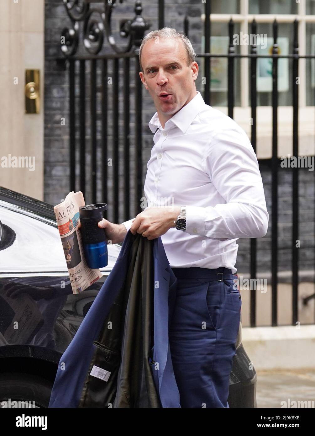Justice Minister And Deputy Prime Minister Dominic Raab Arriving In