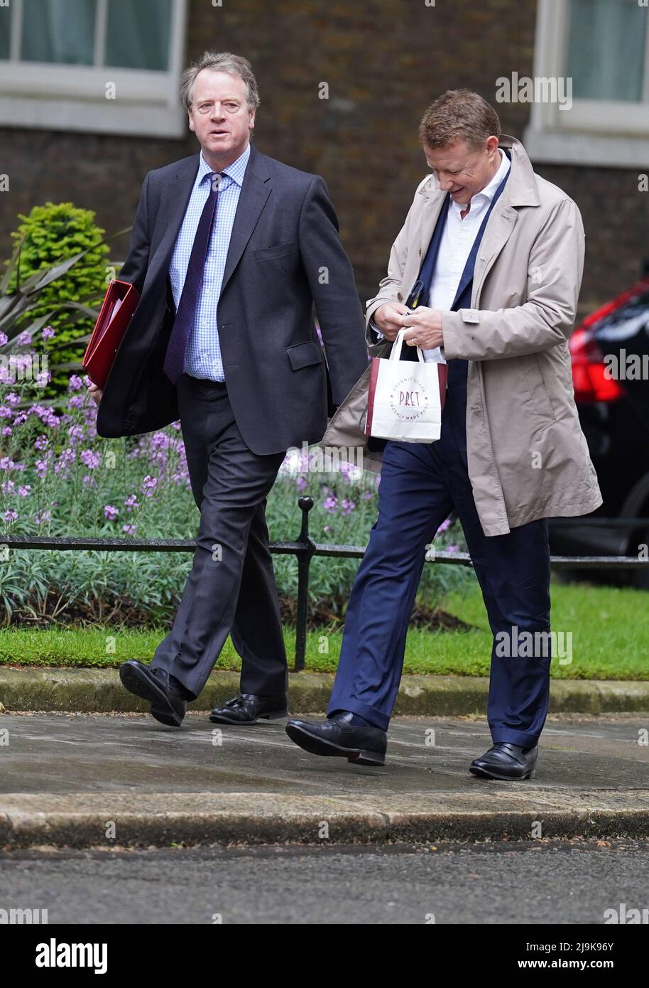Scottish Secretary Alister Jack (left) arriving in Downing Street ...