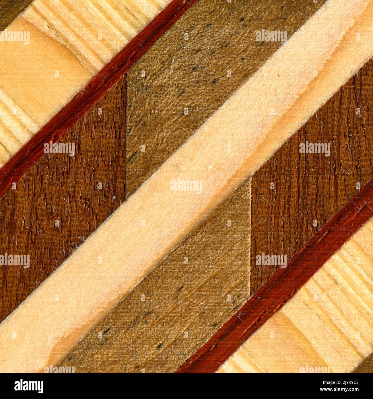 Wooden marquetry, patterns created from the combination of different ...