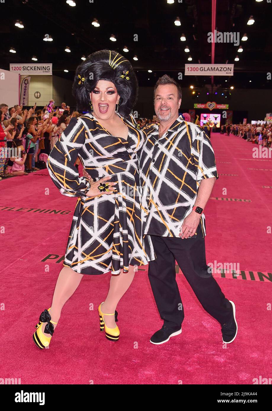 Mrs. Kasha Davis and Mr. Davis during the 2022 Rupaul DragCon, Day 1 ...