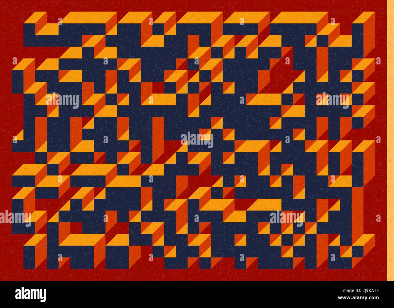 Implementation of Edward Zajec’s “Il Cubo” generative art background ...