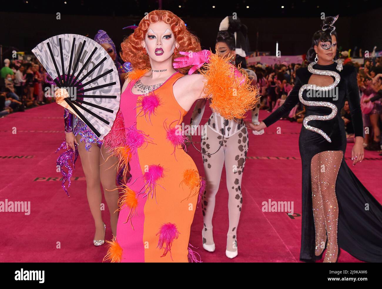 Aiden Zhane during the 2022 Rupaul DragCon, Day 1, held at the LA ...