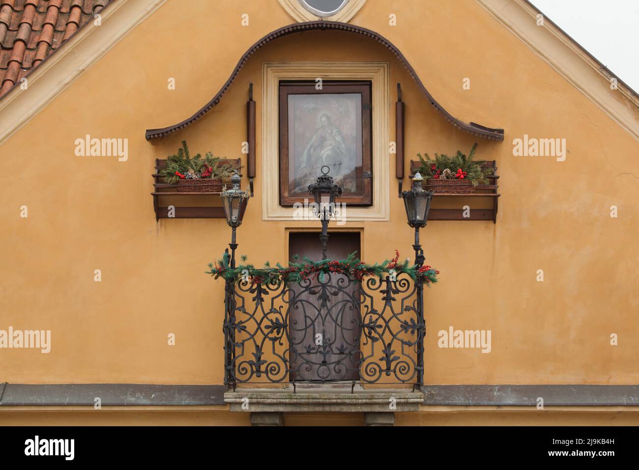 Balcony of the House at the Painting of Virgin Mary (Dům u obrázku ...