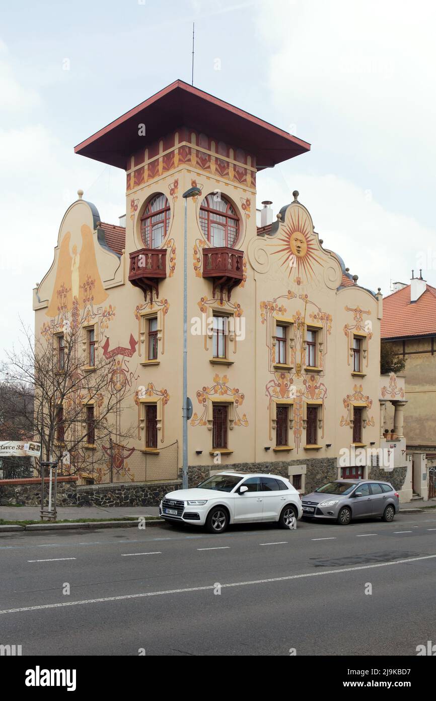 Art Nouveau villa Helenka designed by Czech architect Alois Korda with ...