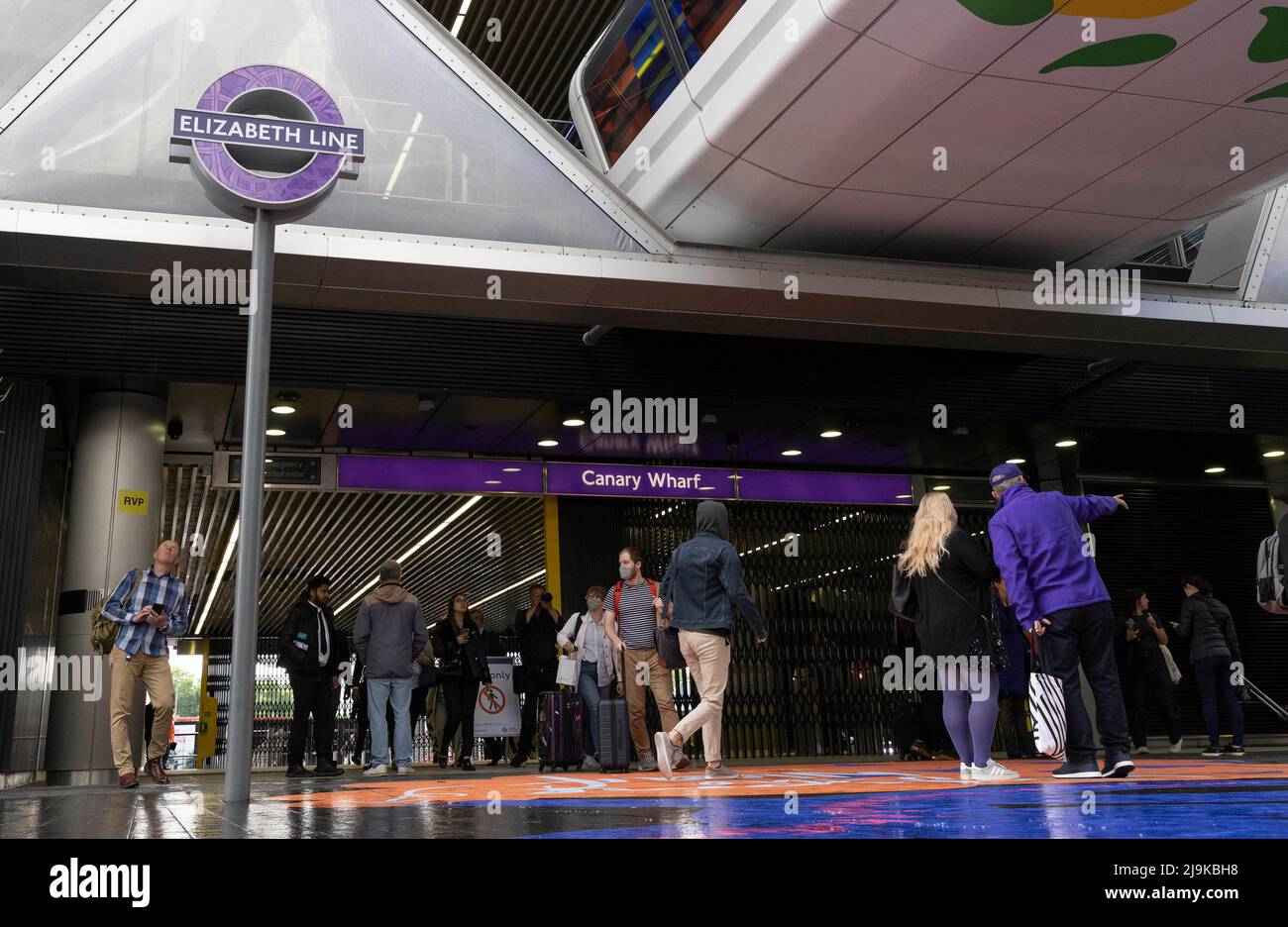 EDITORIAL USE ONLY General views as the Elizabeth line opens for ...
