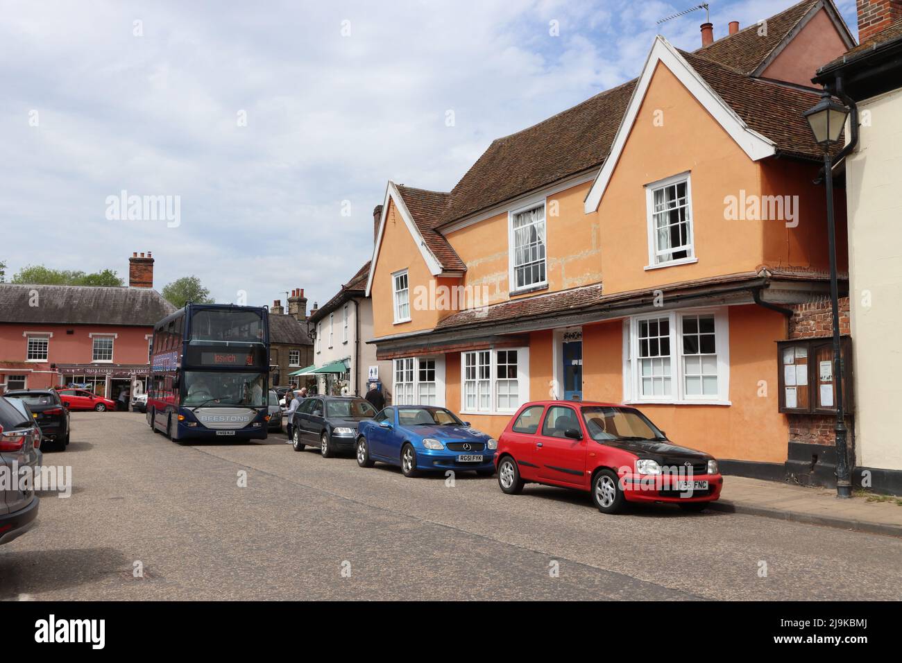 Broad Street, Boxford, Suffolk, UK Stock Photo - Alamy