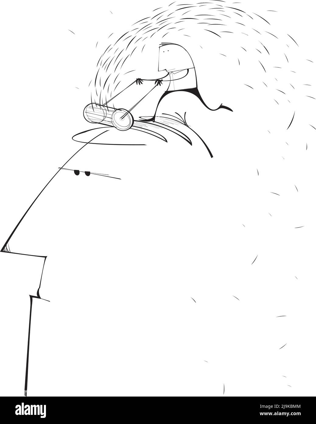 Head shave Stock Vector Images - Alamy