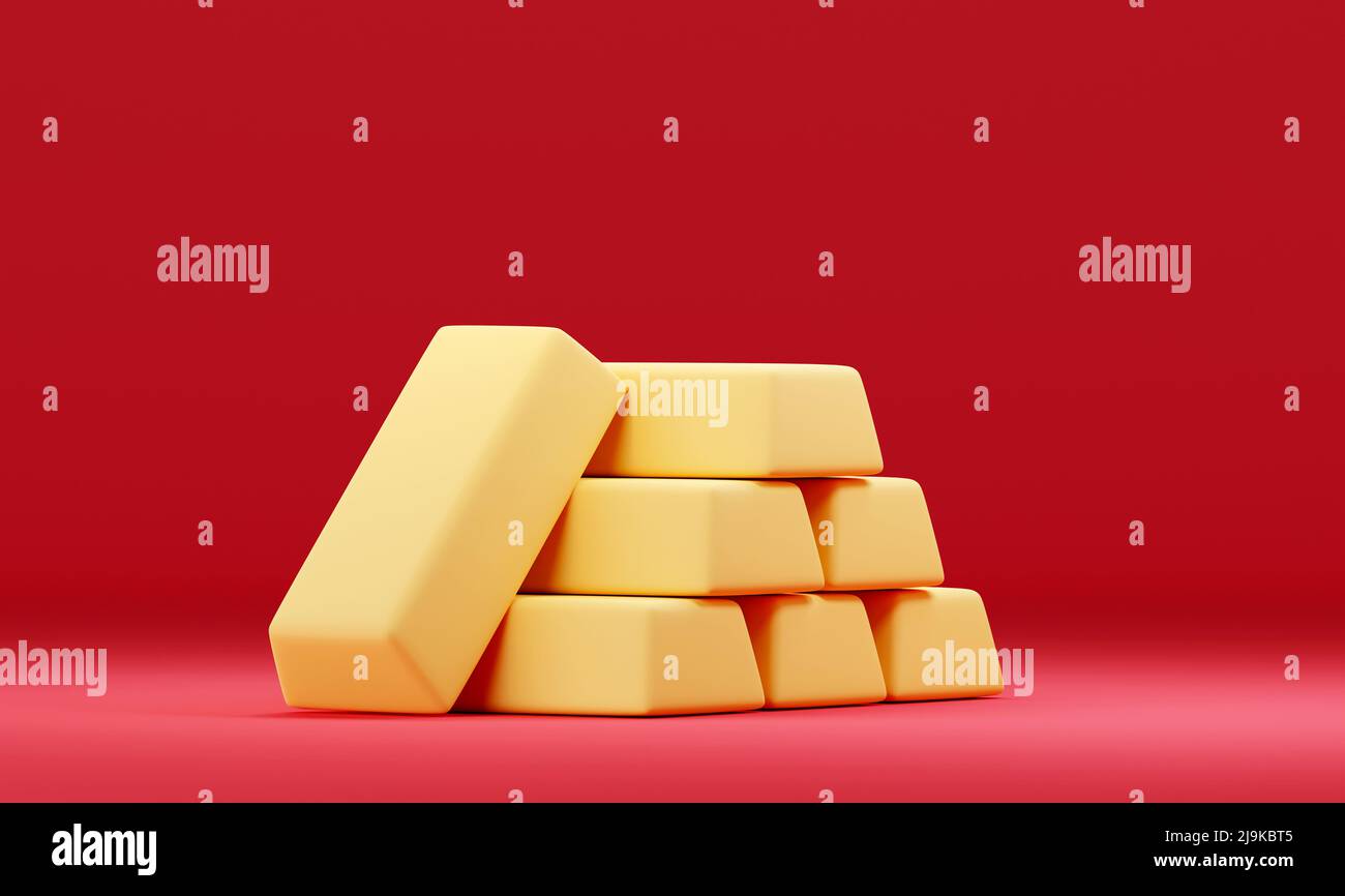Gold bars pile hi-res stock photography and images - Alamy