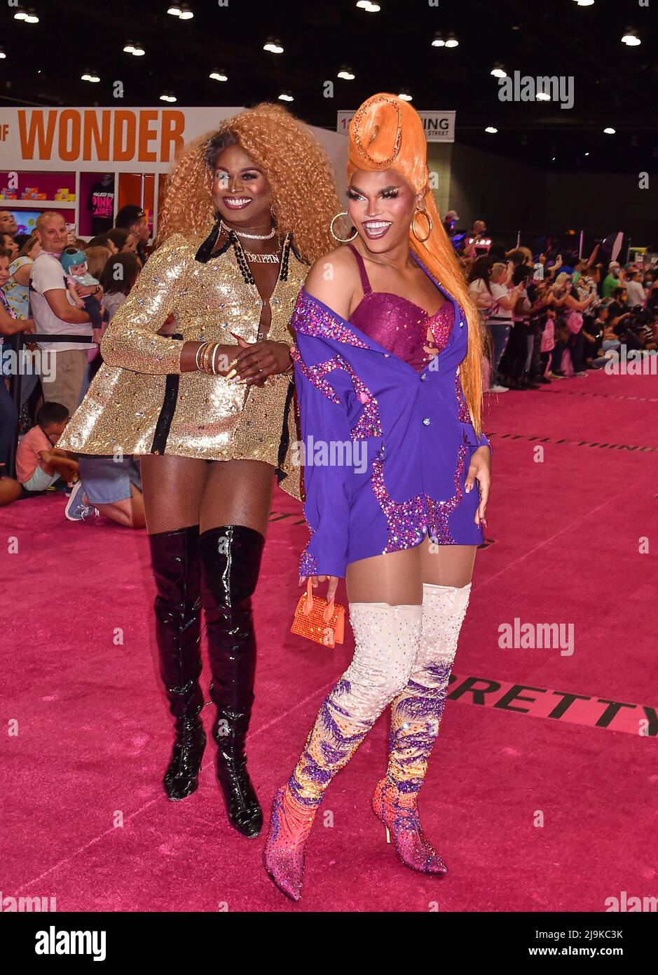 LaLa Ri and Olivia Lux during the 2022 Rupaul DragCon, Day 1, held at ...