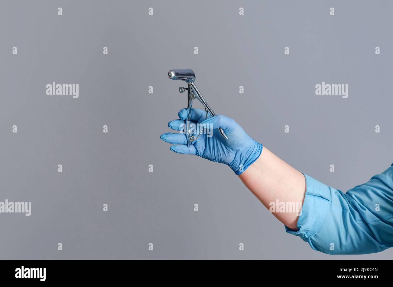 Proctological tools for examination of patient in hands of doctor ...