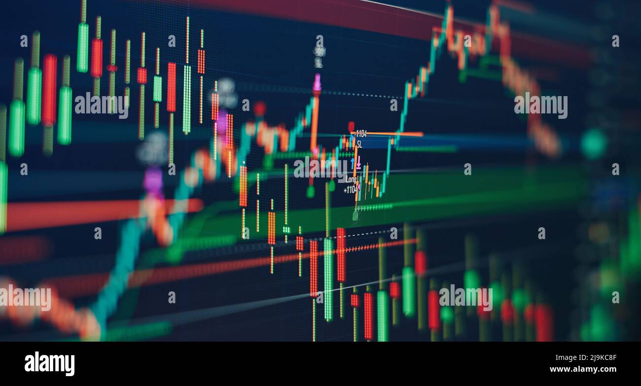 Red green candlestick chart stock hi-res stock photography and images ...