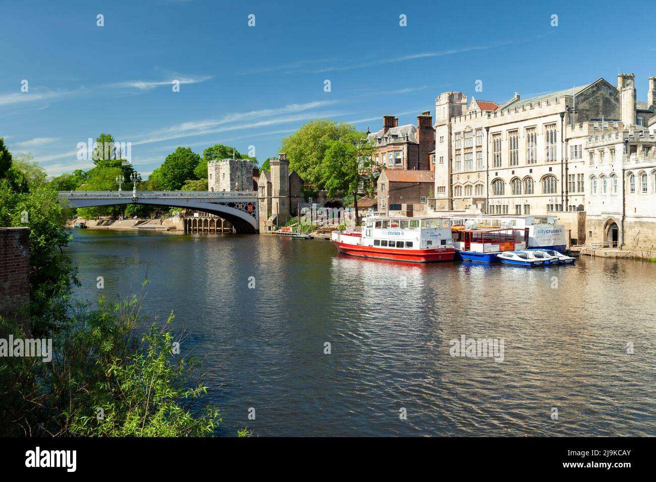 Spring afternoon on river Ouse in York, England Stock Photo - Alamy