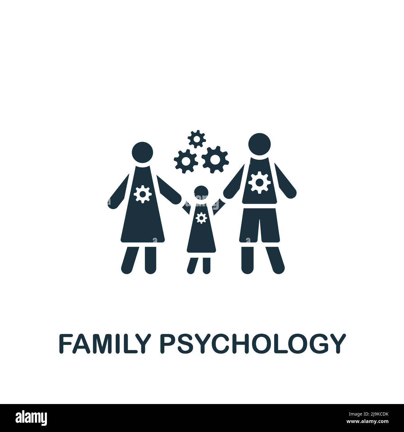 Family Psychololy icon. Monochrome simple Psychology icon for templates ...