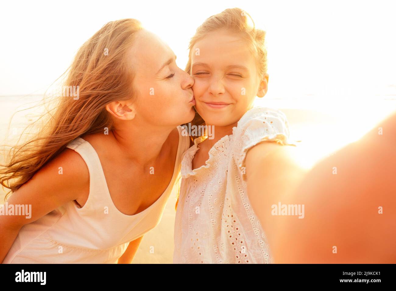 Blonde Cute Mom Selfie