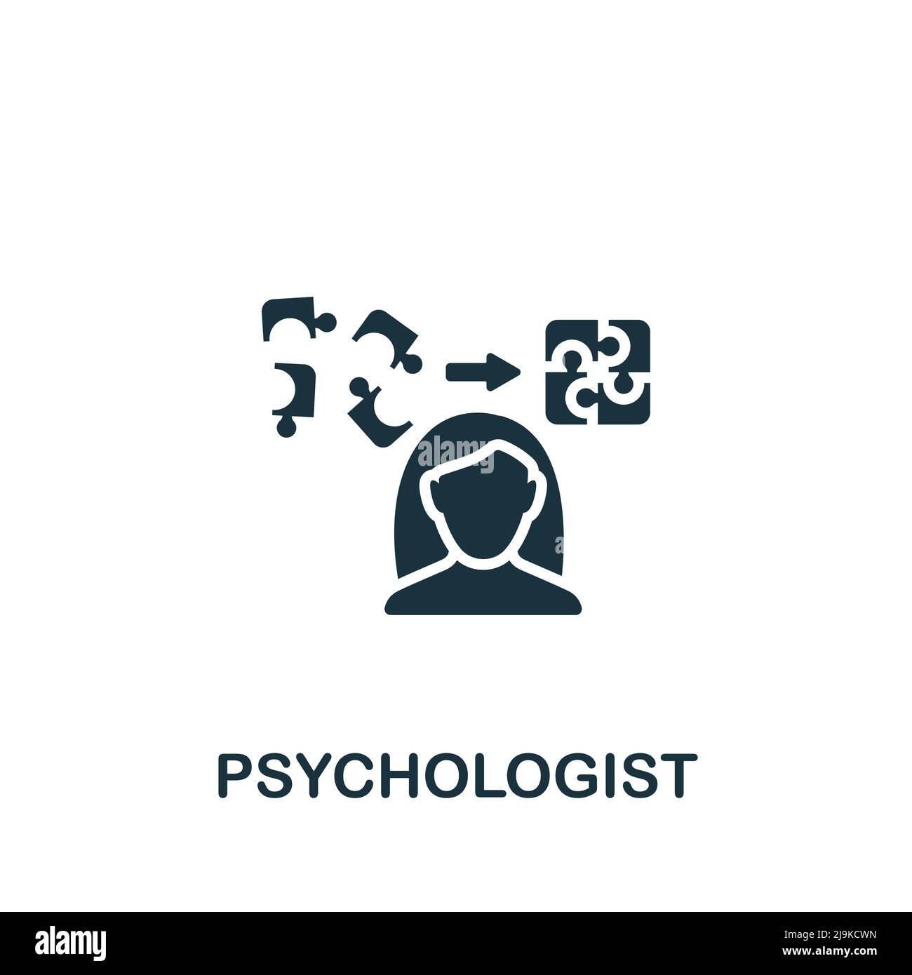 Psychologist icon. Monochrome simple Psychology icon for templates, web ...