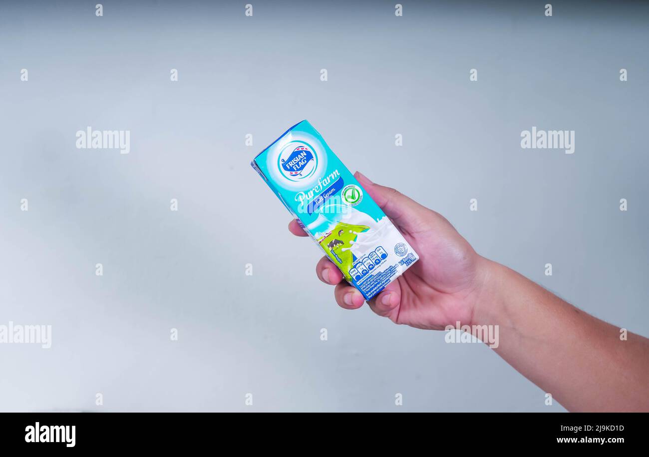 Jakarta Indonesia, 10th May 2022: delicious full cream milk produced by ...
