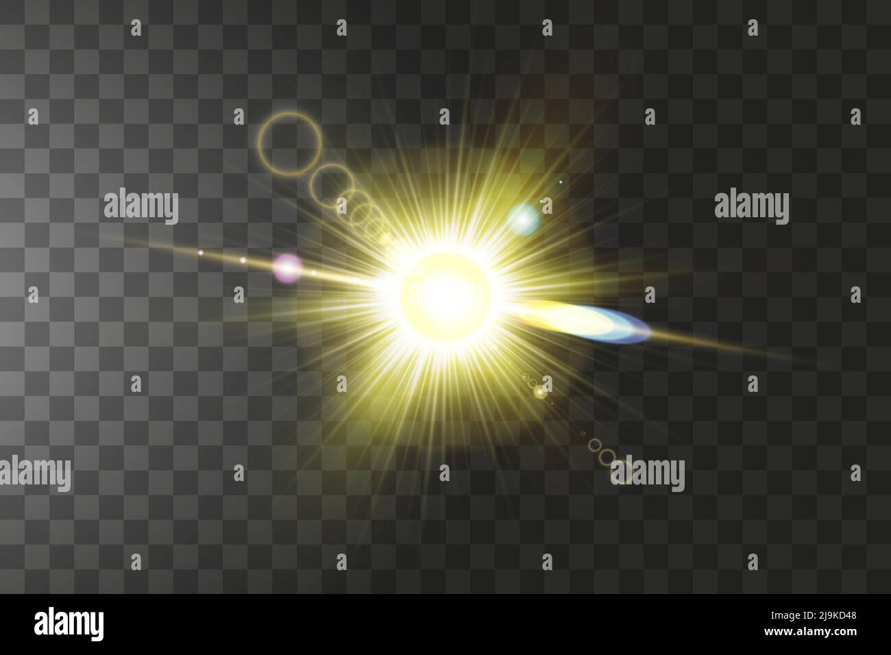 Vector transparent sunlight special lens flare light effect. Sun ...