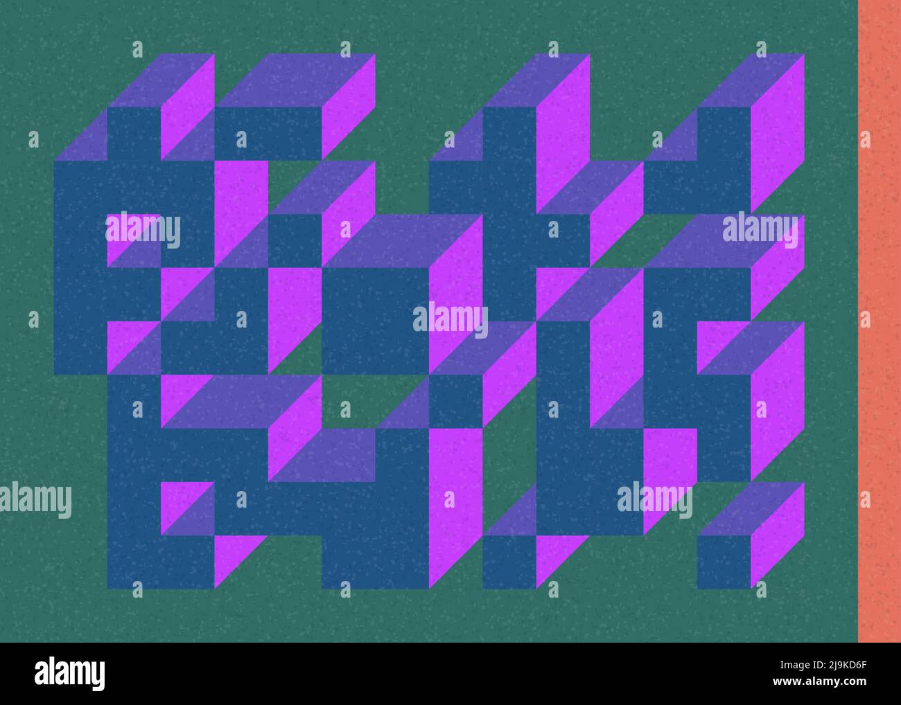 Implementation of Edward Zajec’s “Il Cubo” generative art background ...