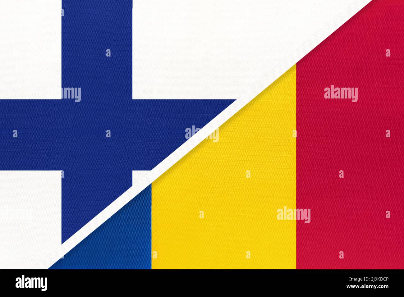 Finland and Romania, symbol of country. Finnish vs Romanian national ...