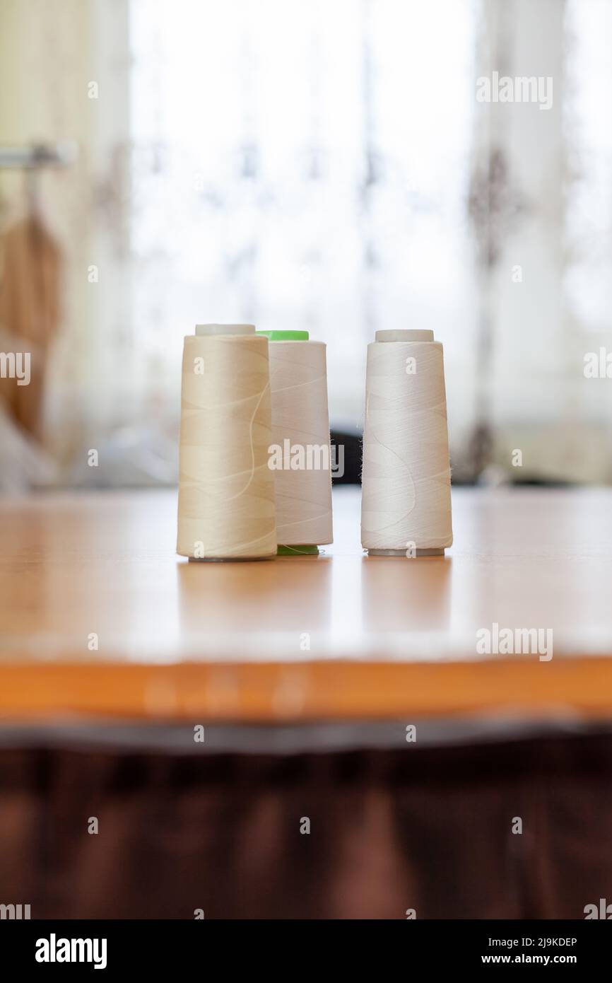 Cotton reels on sewing machine hi-res stock photography and images - Alamy