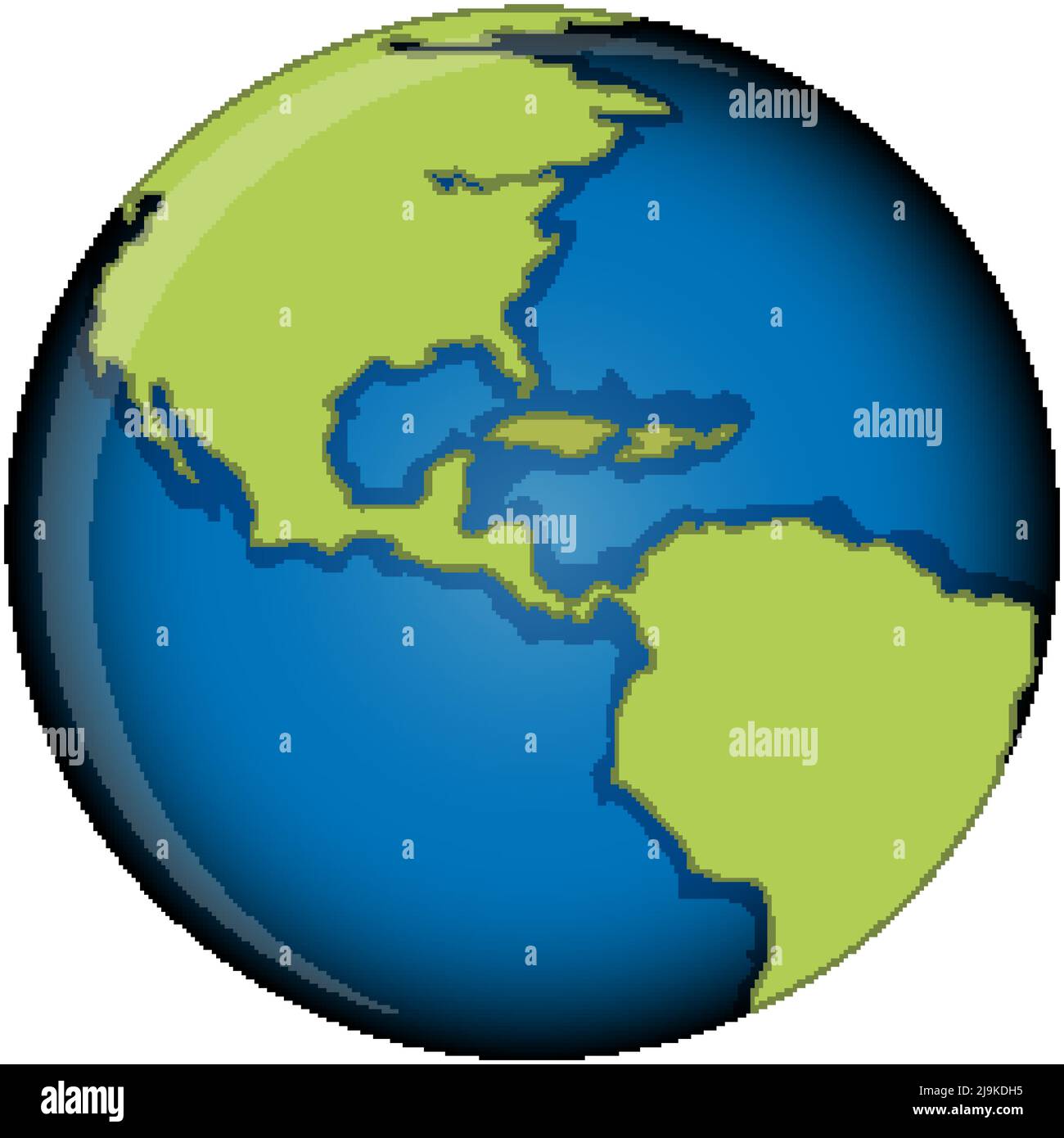 A simple earth on white background illustration Stock Vector Image ...