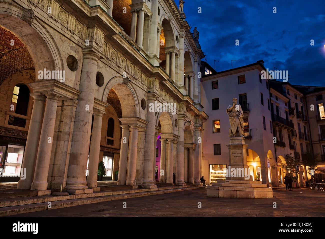 Arches of Palazzo della Regione or Basilica Palladian in Piazzetta ...