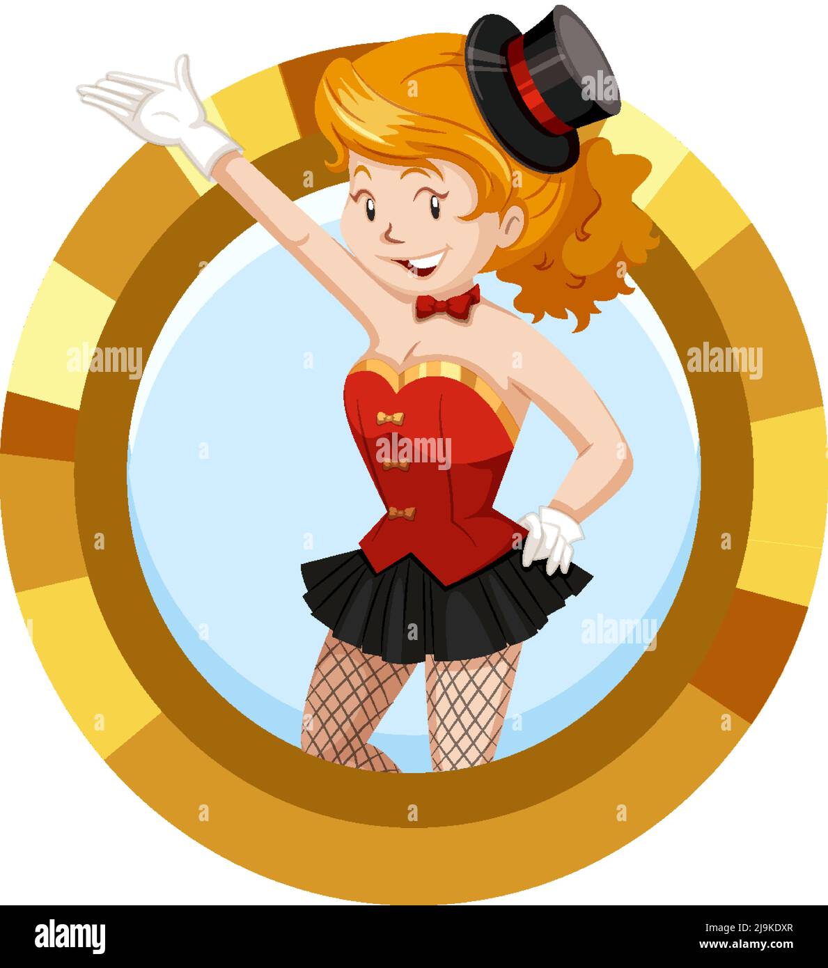 A magician girl cartoon character illustration Stock Vector Image & Art ...