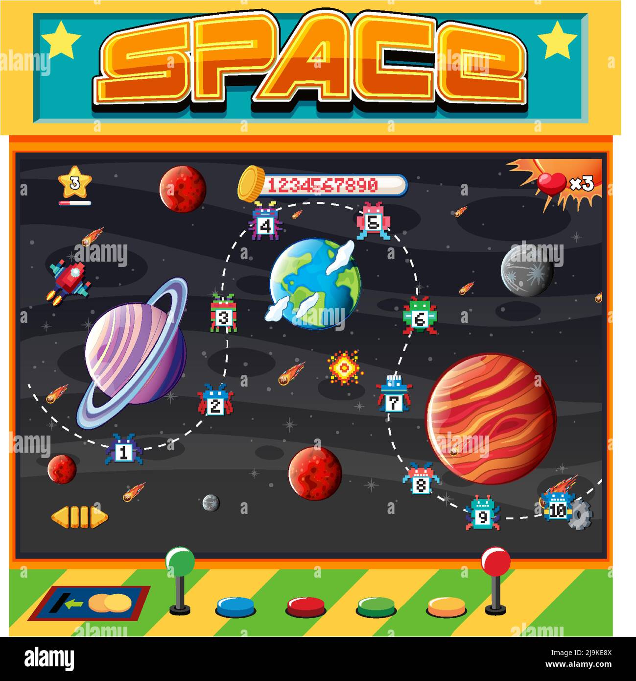 Retro arcade hi-res stock photography and images - Alamy