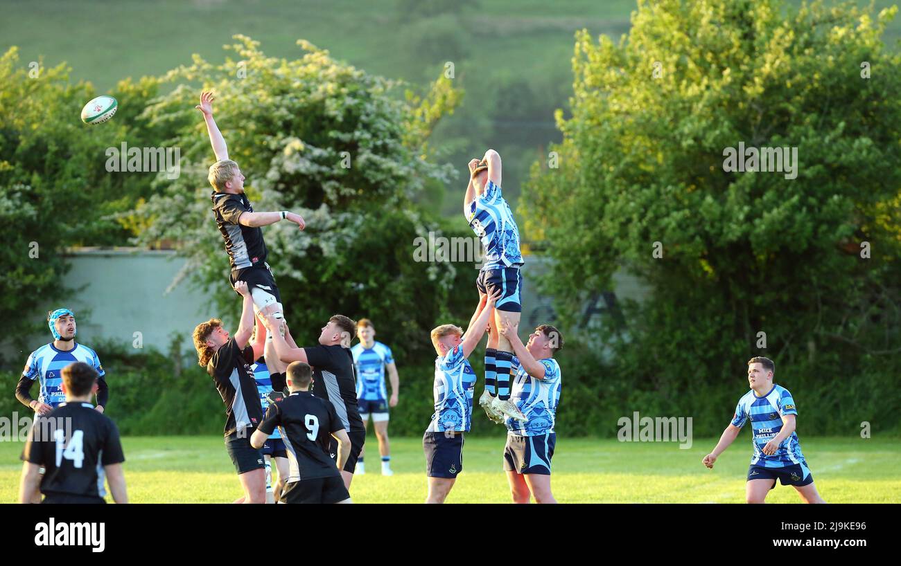 St Clears RFC Youth v Burryport RFC Youth plate final 2022 Stock Photo ...