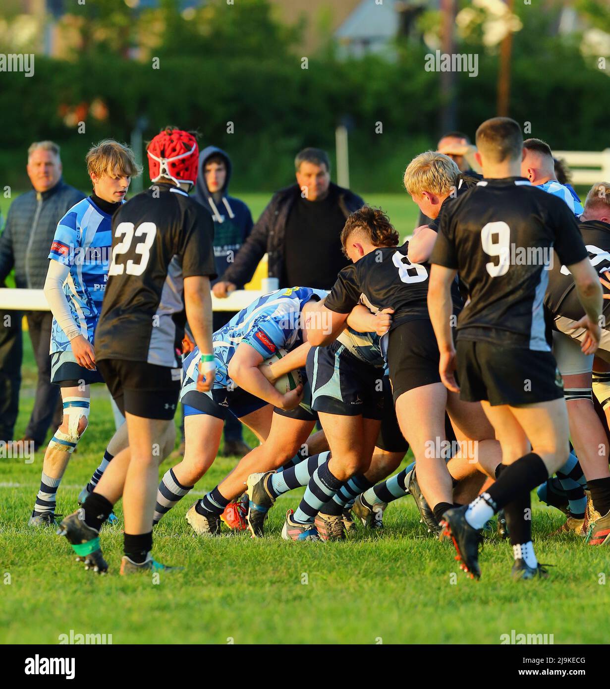St Clears RFC Youth v Burryport RFC Youth plate final 2022 Stock Photo ...