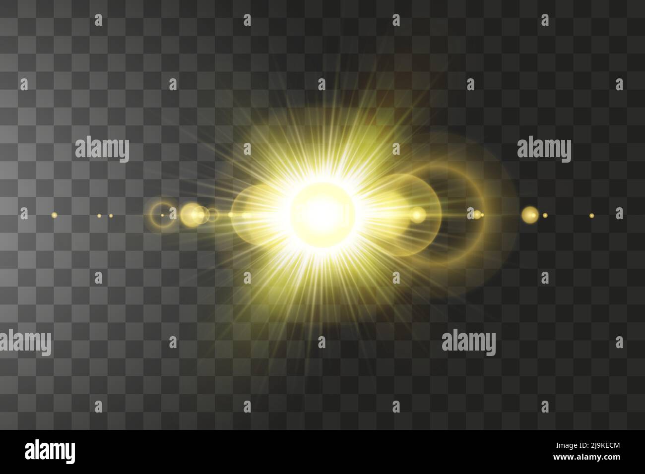Vector transparent sunlight special lens flare light effect. Sun ...