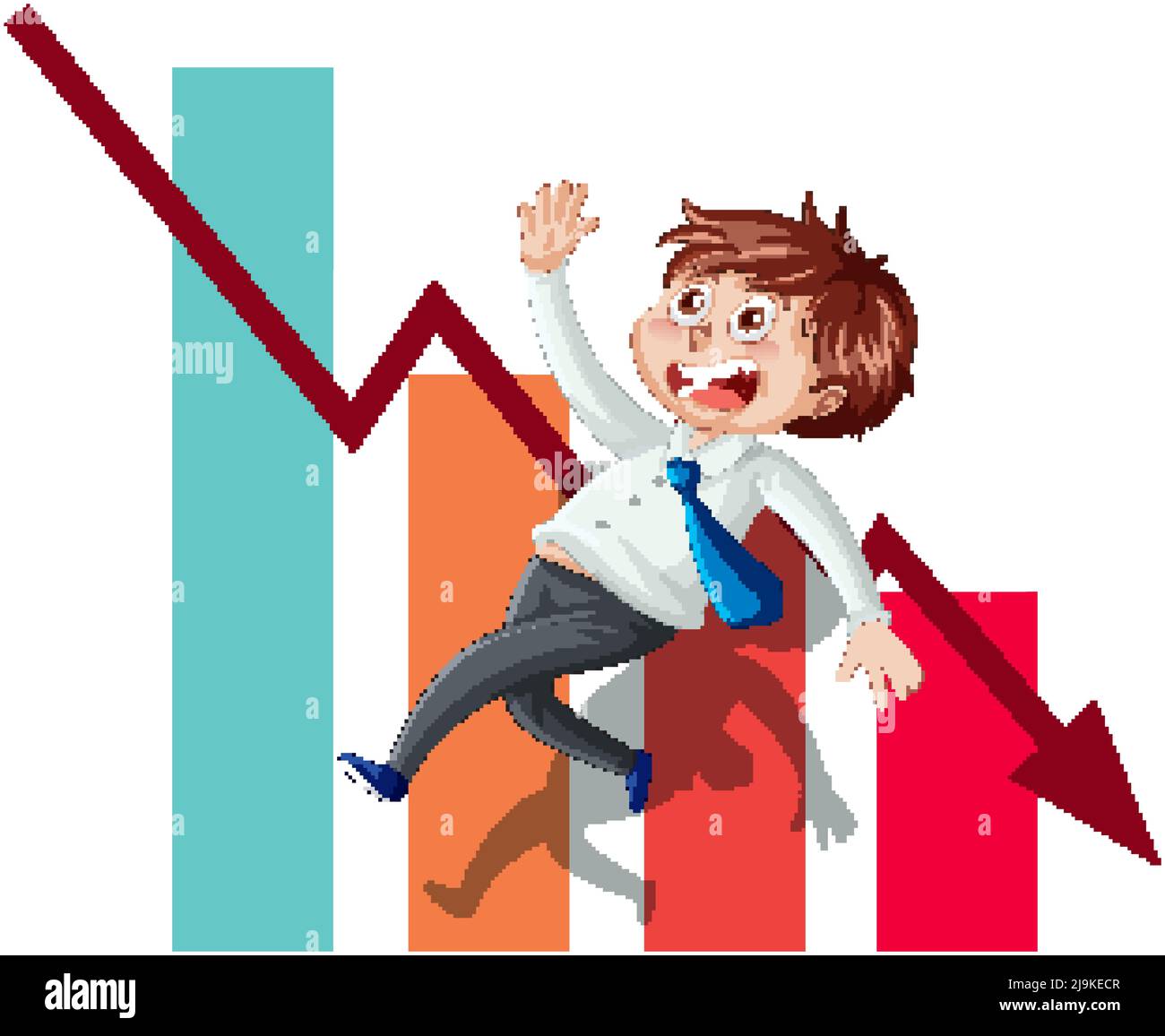 Fired man cartoon illustration hi-res stock photography and images - Alamy