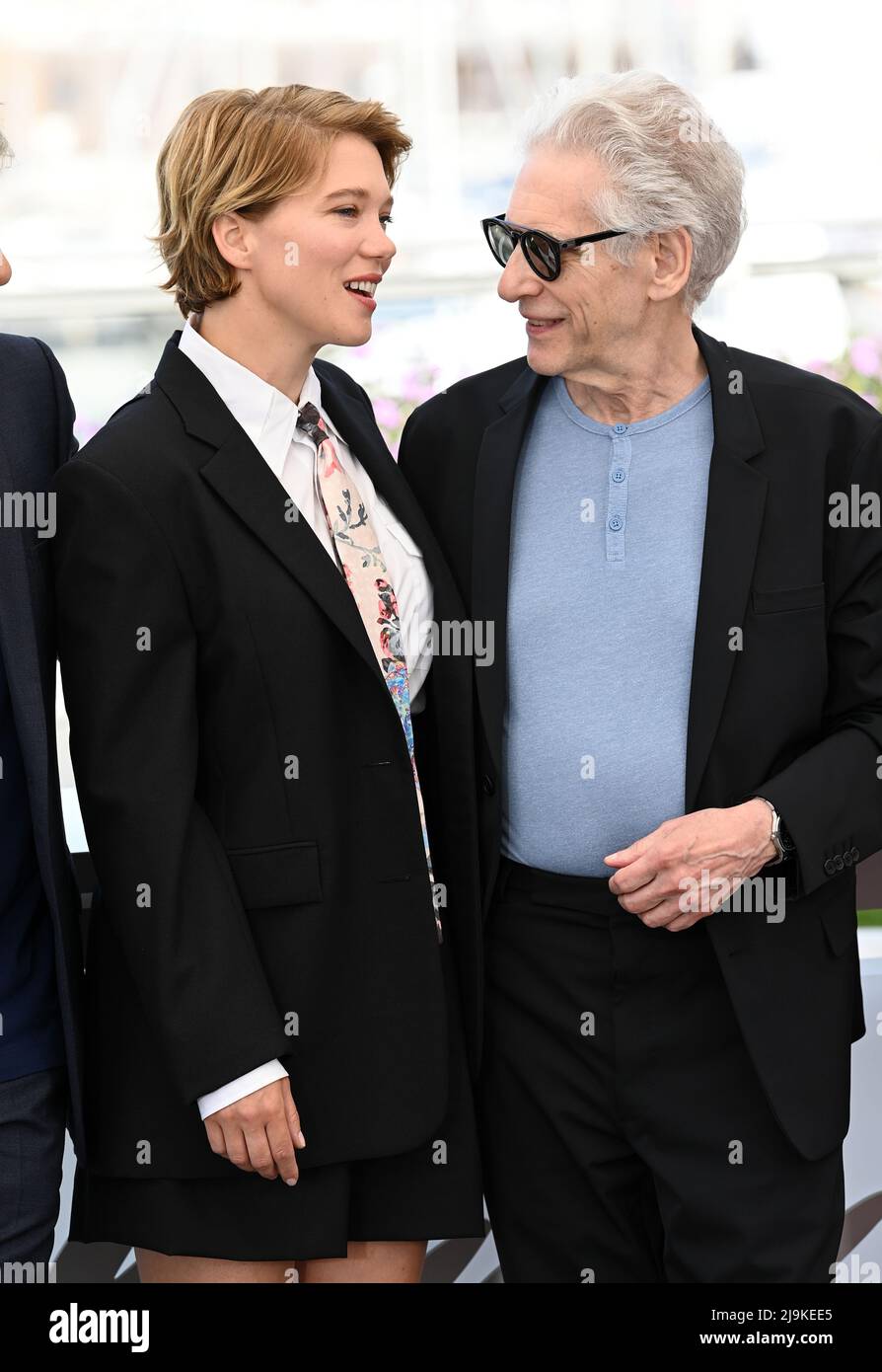Cannes, France. May 23rd, 2022. Cannes, France. Lea Seydoux and David ...
