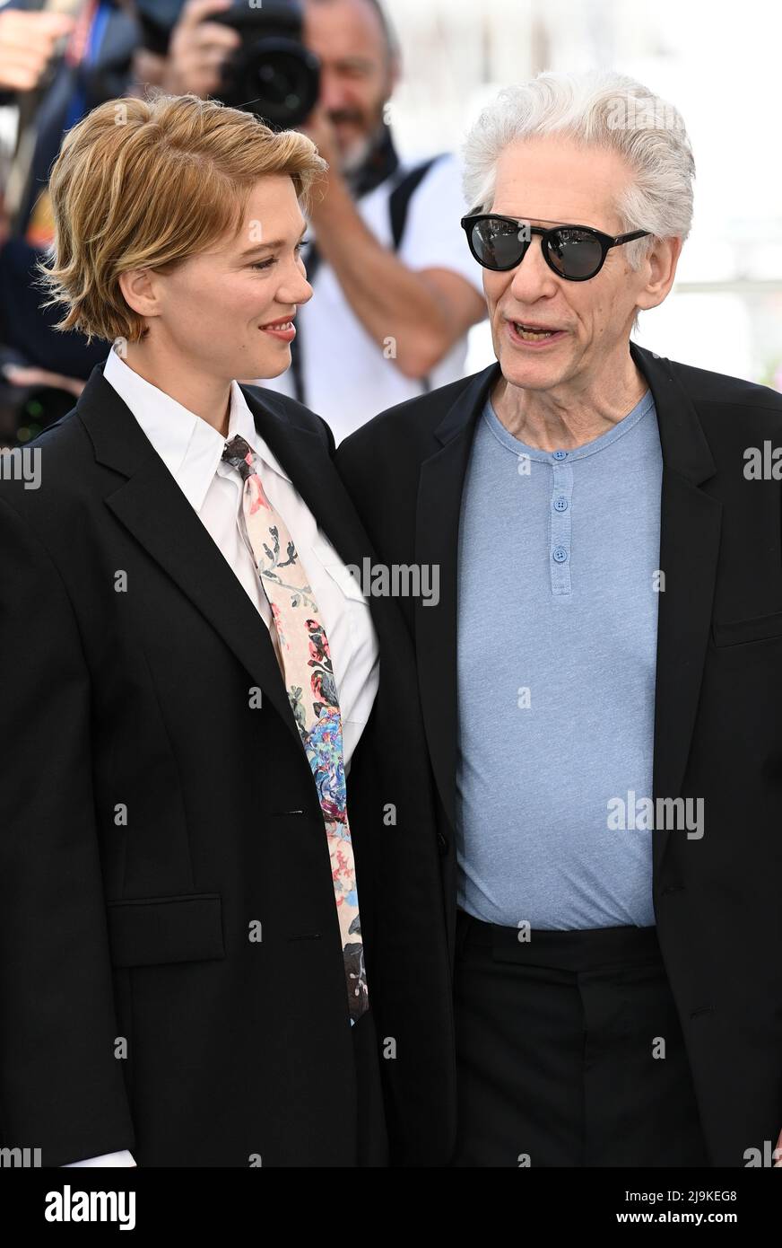 Cannes, France. May 23rd, 2022. Cannes, France. Lea Seydoux and David ...