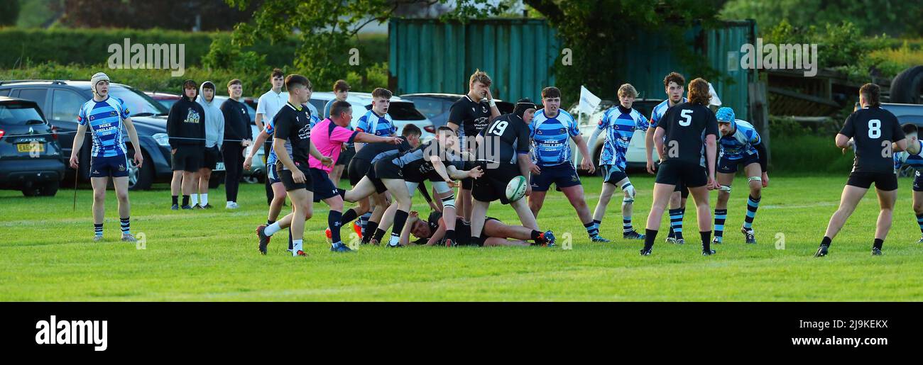 St Clears RFC Youth v Burryport RFC Youth plate final 2022 Stock Photo ...