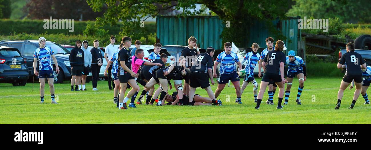 St Clears RFC Youth v Burryport RFC Youth plate final 2022 Stock Photo ...