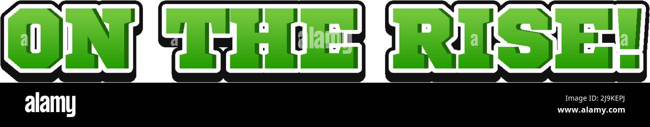 One the rise green word logo illustration Stock Vector Image & Art - Alamy