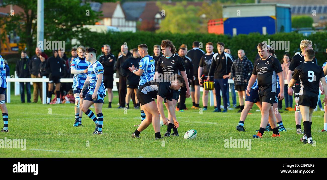 St Clears RFC Youth v Burryport RFC Youth plate final 2022 Stock Photo ...