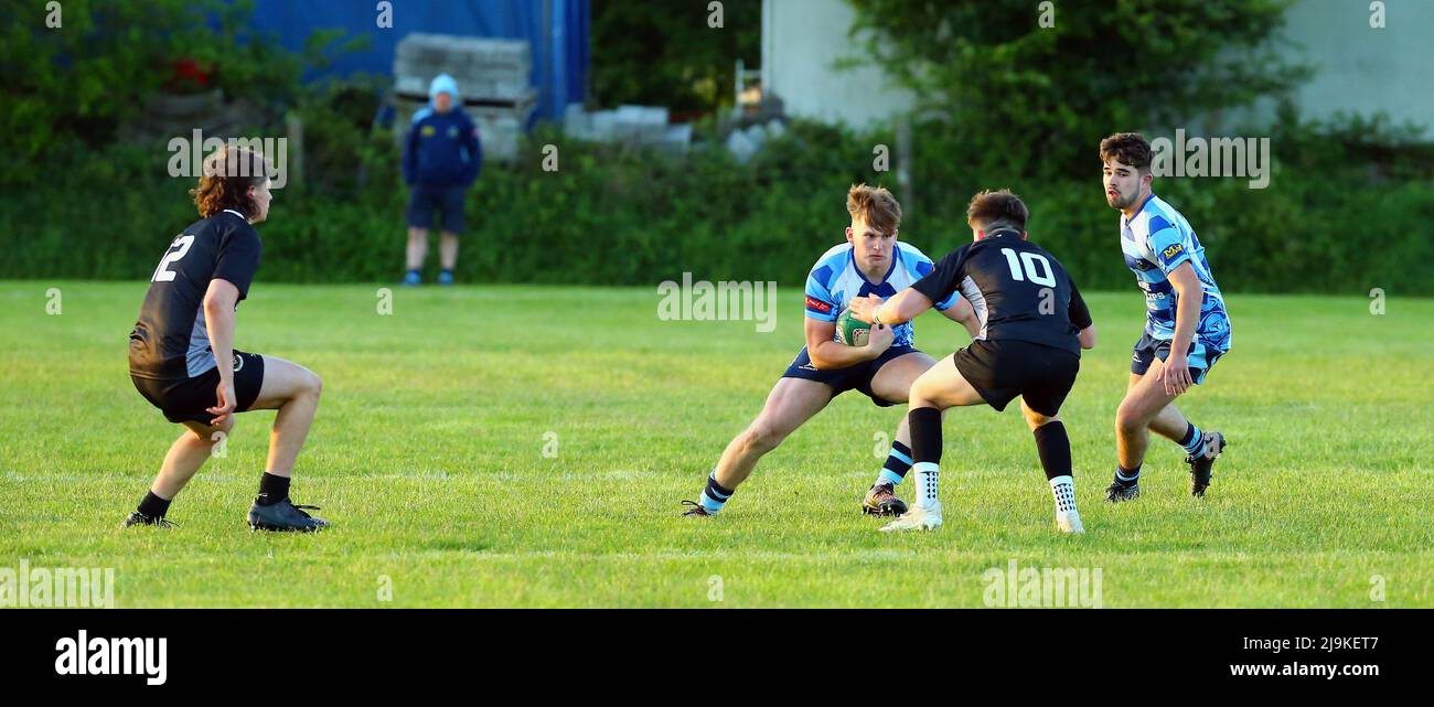 St Clears RFC Youth v Burryport RFC Youth plate final 2022 Stock Photo ...
