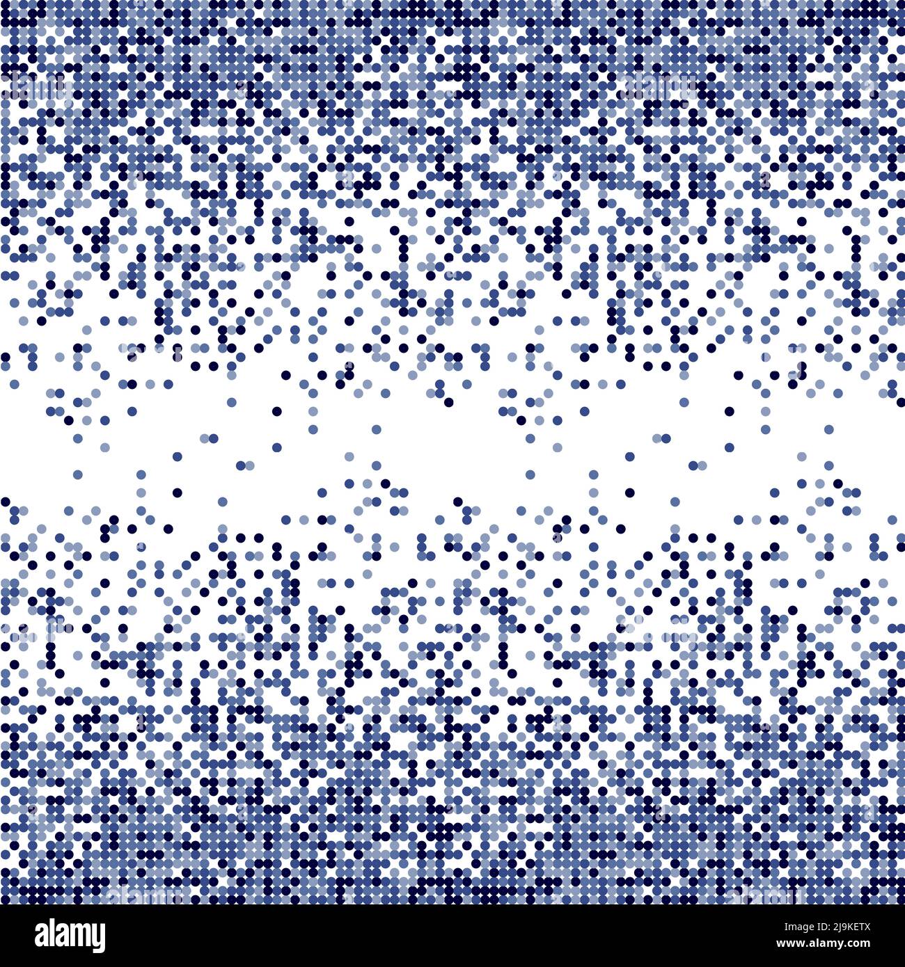 Columns of tiny circles forming a gradient on a white background ...