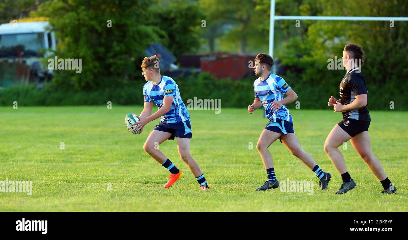 St Clears RFC Youth v Burryport RFC Youth plate final 2022 Stock Photo ...
