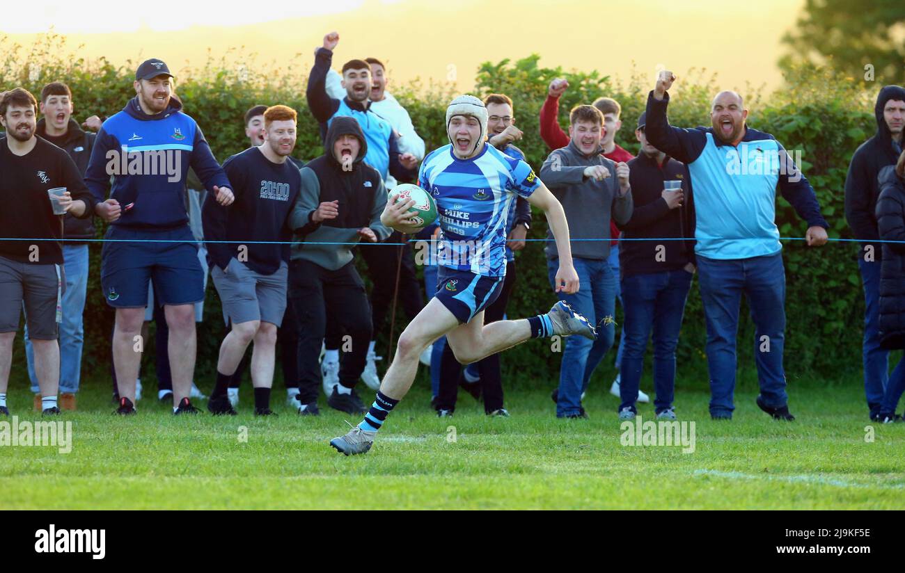 St Clears RFC Youth v Burryport RFC Youth plate final 2022 Stock Photo ...