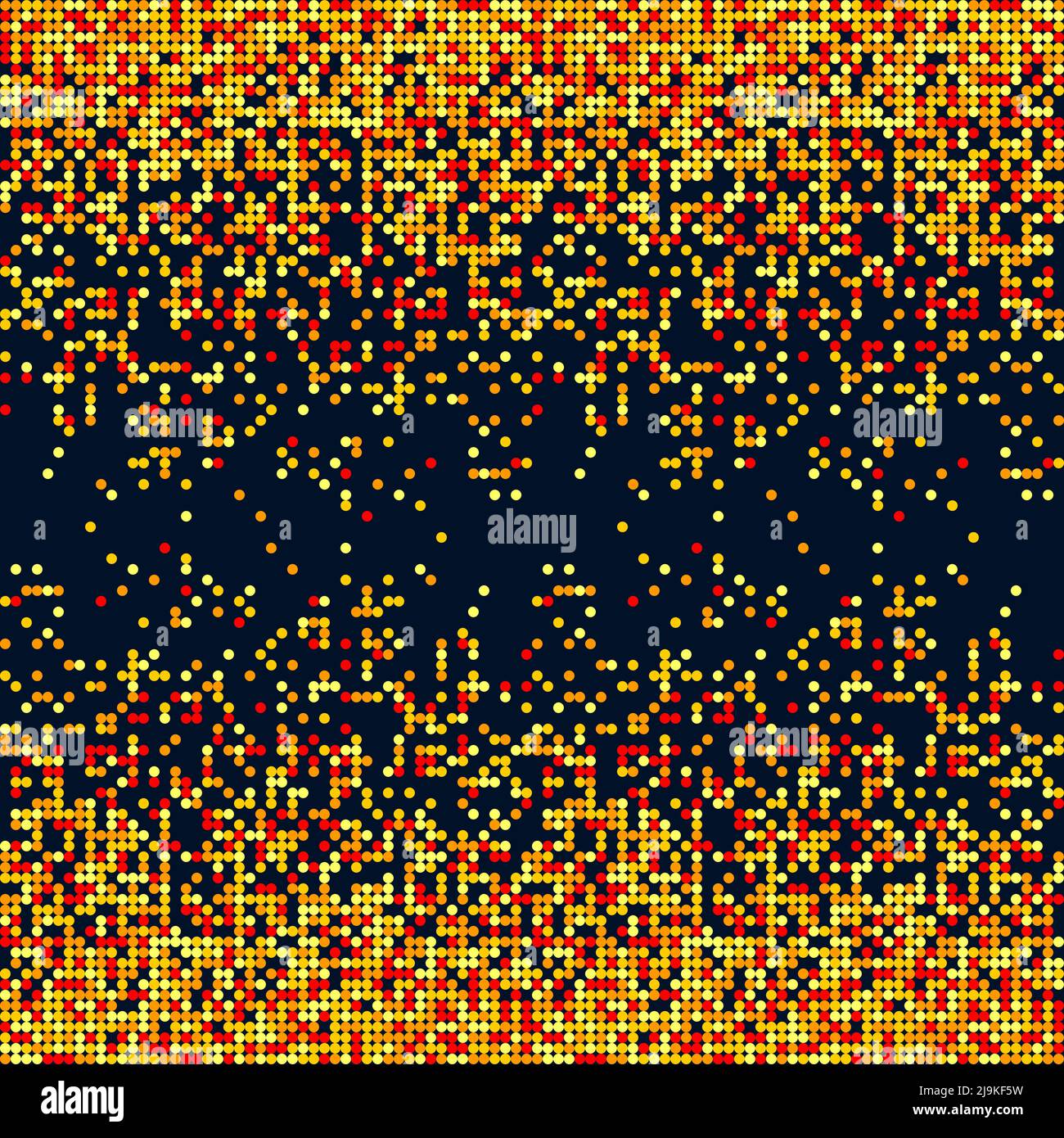 Columns of tiny circles forming a gradient on a dark blue background ...