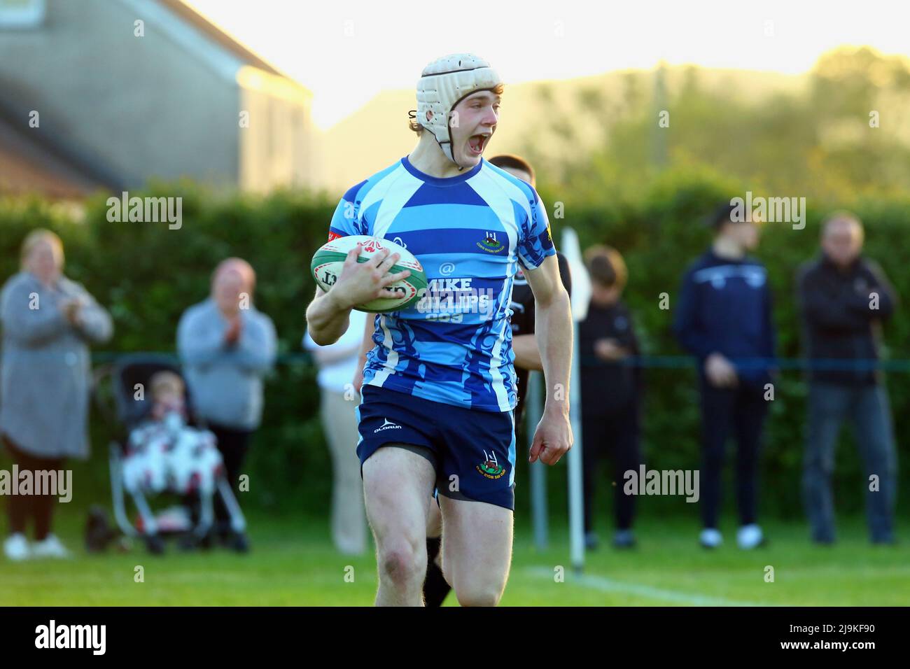 St Clears RFC Youth v Burryport RFC Youth plate final 2022 Stock Photo ...
