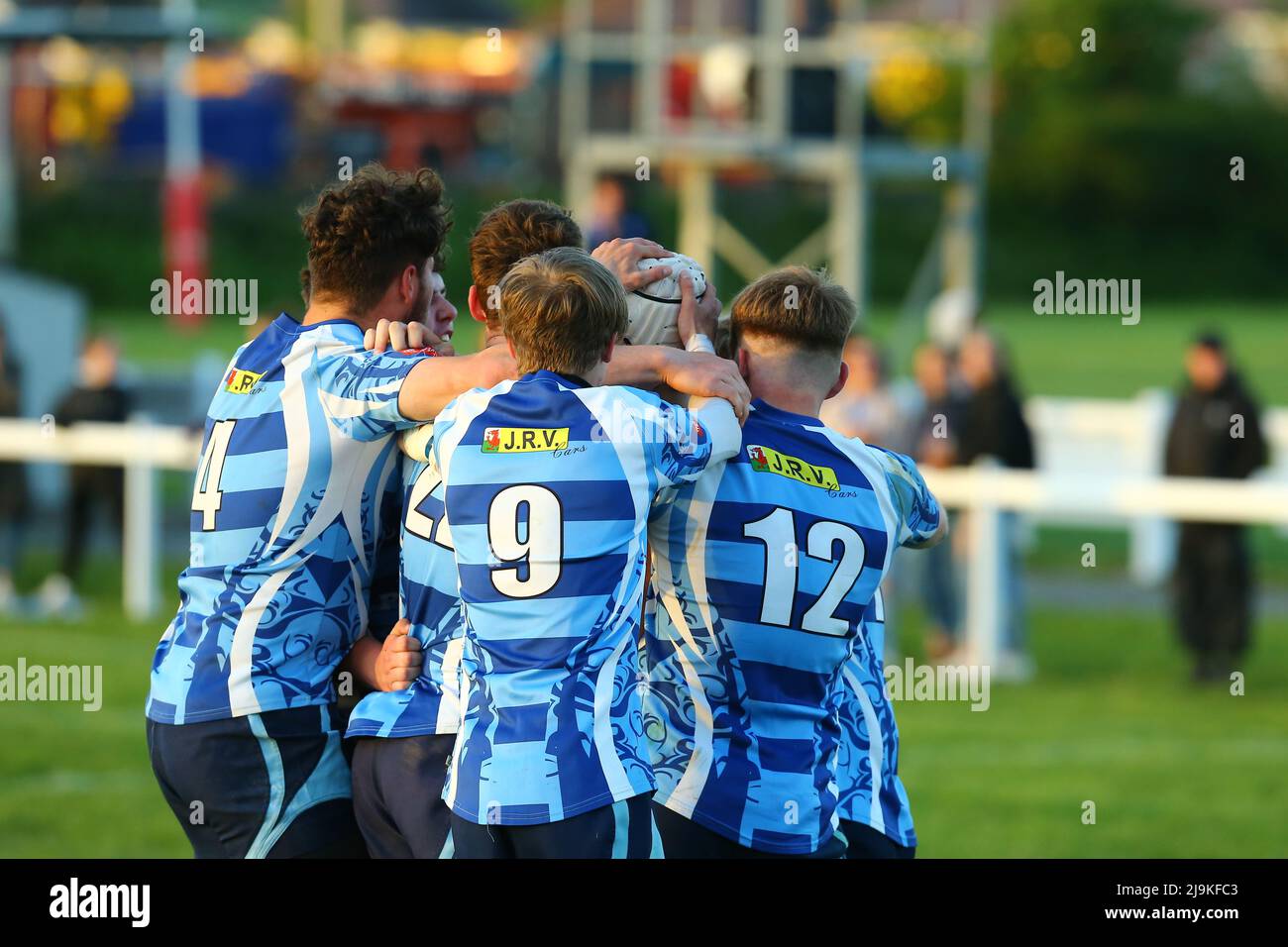 St Clears RFC Youth v Burryport RFC Youth plate final 2022 Stock Photo ...